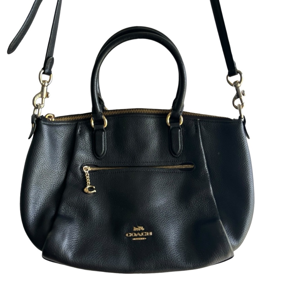 Coach Black Leather Crossbody With Handles And Detach… - Gem